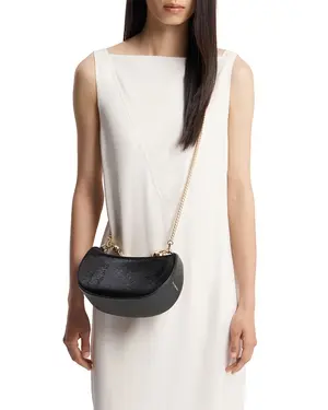 Strathberry Crescent Moon Mini Sequin Crossbody