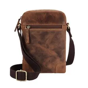 LLOYD BAKER LONDON Bally Distressed Leather Crossbody - Brown