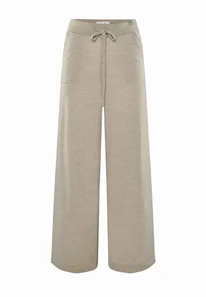 YOU LOOK PERFECT Pants Frida, Wide Knitted Merino Pants With Pockets