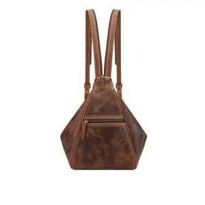 LLOYD BAKER LONDON Katni Distressed Leather Backpack - Brown