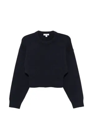 Alaïa Cashmere Crewneck Jumper - Blue