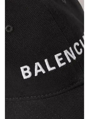 Balenciaga Embroidered Cotton-twill Baseball Cap