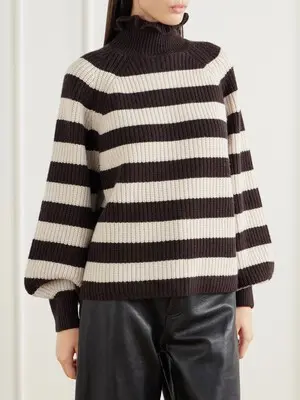 Max Mara Pontile Ribbed Wool And Cashmere-blend Turtleneck Sweater