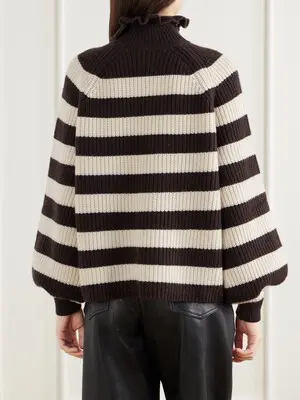 Max Mara Pontile Ribbed Wool And Cashmere-blend Turtleneck Sweater