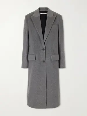 Another Tomorrow Cashmere-flannel Coat