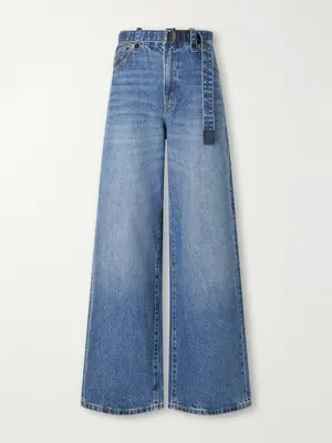 Sacai Levi's Belted Mid-rise Wide-leg Jeans