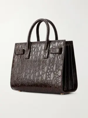 Saint Laurent Sac De Jour Nano Croc-effect Leather Tote
