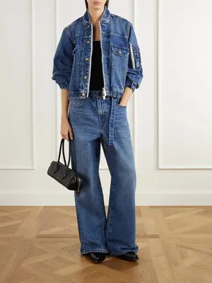 Sacai Levi's Washed Denim Bomber Jacket
