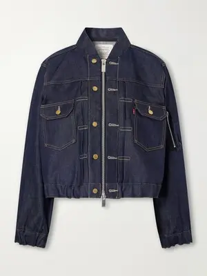Sacai Levi's Washed Denim Bomber Jacket