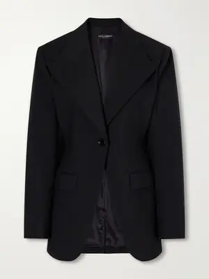 Dolce & Gabbana Darted Wool-blend Gabardine Blazer
