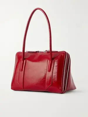 Attico L'altra Di Milano Textured-leather Shoulder Bag - Red