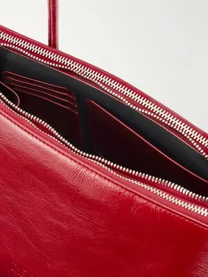 Attico L'altra Di Milano Textured-leather Shoulder Bag - Red