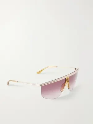 Chloé D-frame Gold-tone Sunglasses - Red
