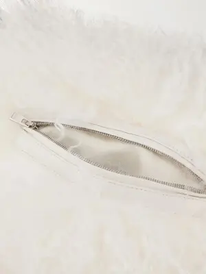 YVES SALOMON Leather-trimmed Shearling Handwarmer