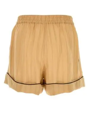 Saint Laurent Embroidered Silk Bermuda Shorts
