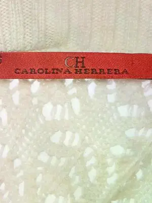 Carolina Herrera Open Knit Belted Cardigan