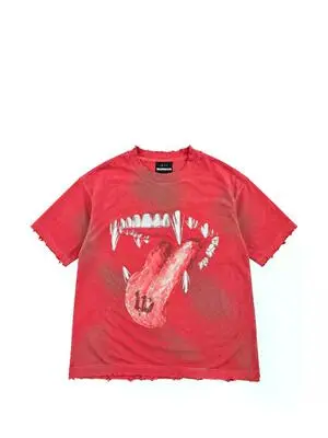 WARMAN Distressed Graphic-print T-shirt