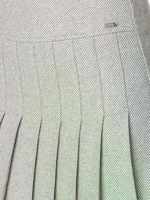 Armani Exchange Pleated Diagonal-stripe Mini Skirt