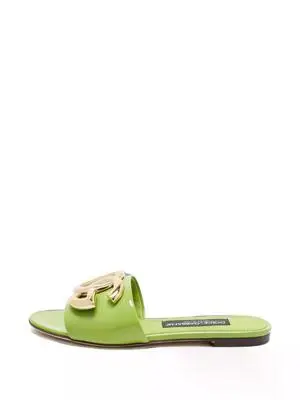 Dolce & Gabbana Dg Logo Leather Sandals