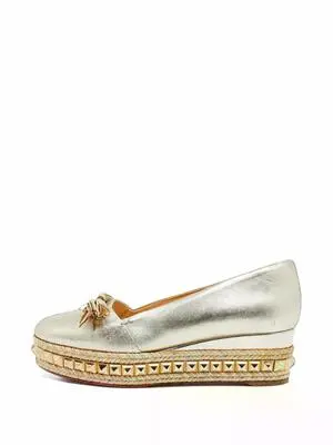 CHRISTIAN LOUBOUTIN Carmel Tassel-detail Wedge Pumps