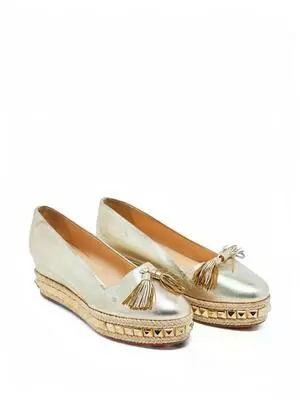 CHRISTIAN LOUBOUTIN Carmel Tassel-detail Wedge Pumps