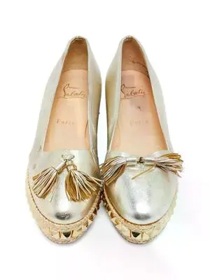 CHRISTIAN LOUBOUTIN Carmel Tassel-detail Wedge Pumps
