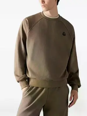 Moose Knuckles Yul Logo-patch Raglan-sleeve Sweatshirt - Brown
