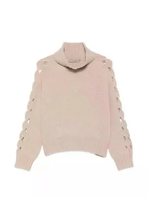 D.exterior Long-sleeve Roll-neck Sweater - Neutrals