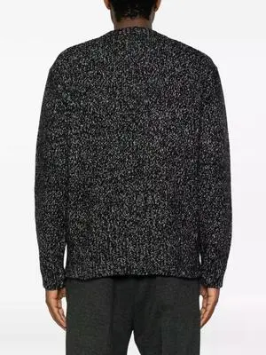 HOSIO Marl-knit Crew-neck Sweater
