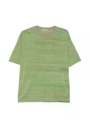 Auralee Striped Wool T-shirt