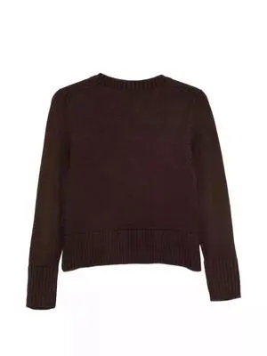 Alpha Studio V-neck Ribbed-trim Sweater