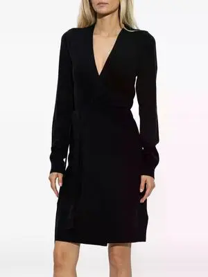 Dsquared2 Wrap-style Long-sleeve Dress