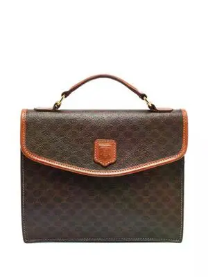 Celine Macadam Top-handle Tote Bag - Brown
