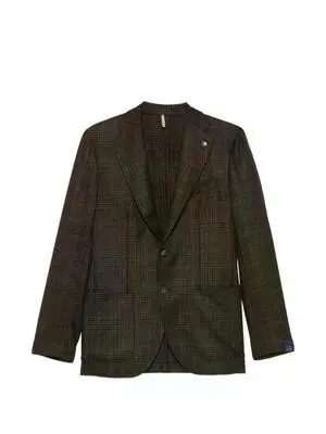 SANTANIELLO Check-pattern Single-breasted Blazer
