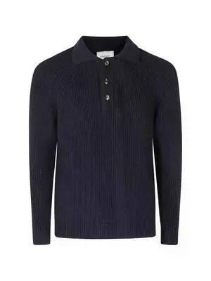 CIRCOLO 1901 Ribbed-knit Raglan-sleeve Polo Shirt