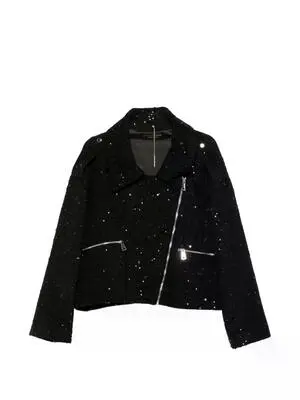 SIMONA CORSELLINI Sequin-embellished Jacket - Black