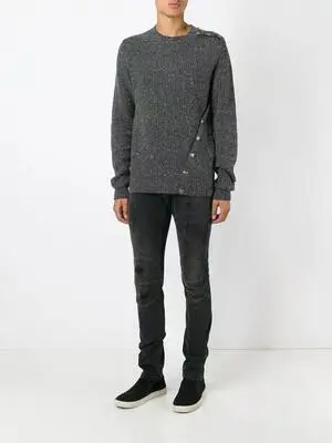 Pierre Balmain Panelled Skinny Fit Jeans
