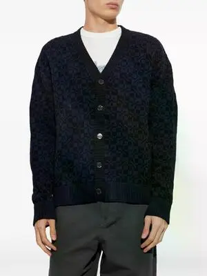 Kenzo Gram Geometric-pattern V-neck Cardigan