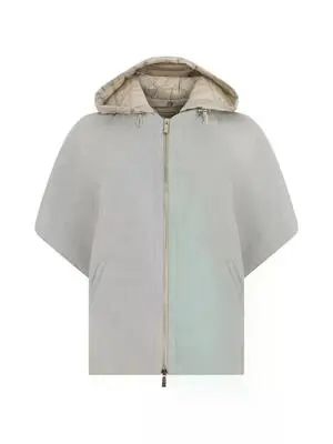 MOORER Luce-dwr Hooded Cape-style Jacket
