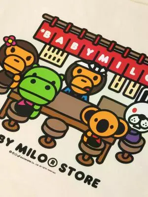 A BATHING APE Baby Milo Embroidered Sweatshirt
