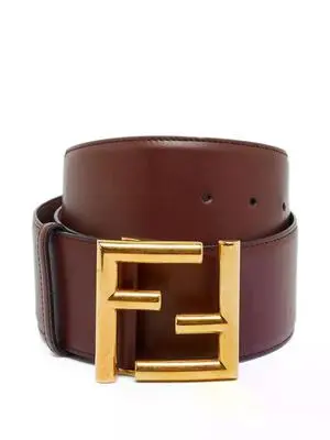 Fendi Ff Buckle Belt - Brown