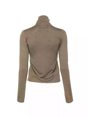 SONG FOR THE MUTE Button-up High-neck Shirt