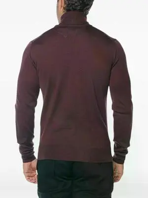 Emporio Armani Roll-neck Wool Sweater - Brown