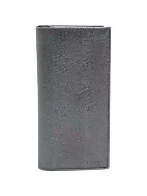 Prada Saffiano Bifold Wallet - Grey