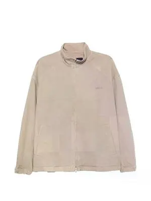 JUUN.J Logo-embroidered Zip-up Jacket - Neutrals