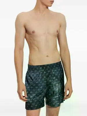 Dsquared2 Logo-print Elasticated Pyjama Shorts - Blue