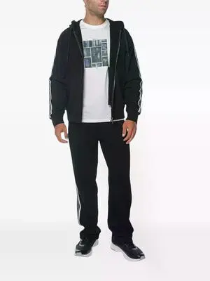 Emporio Armani Side-stripe Zip-up Hoodie