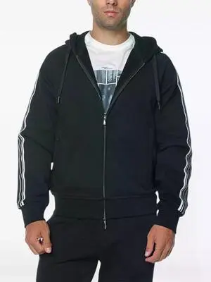 Emporio Armani Side-stripe Zip-up Hoodie