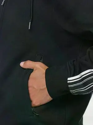 Emporio Armani Side-stripe Zip-up Hoodie