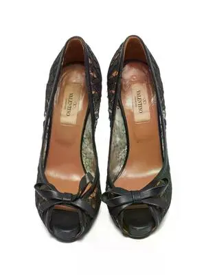 Valentino Garavani Bow Peep-toe Pumps